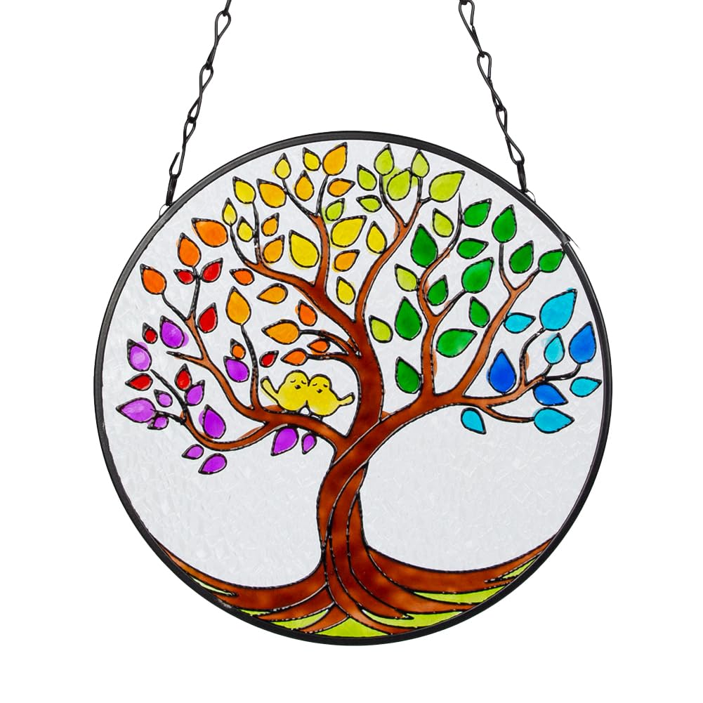 Snapklik.com : VEWOGARDEN 65” Stained Glass Window Hanging Tree Of Life ...