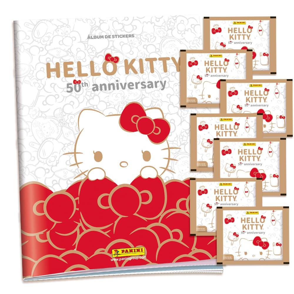 Hello Kitty 2024 - Pack Album + 7 sobres de estampas - Editorial Panini ...