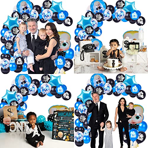 Party Propz Boss Baby Theme Decorations Combo Set - 58Pcs with Boss ...