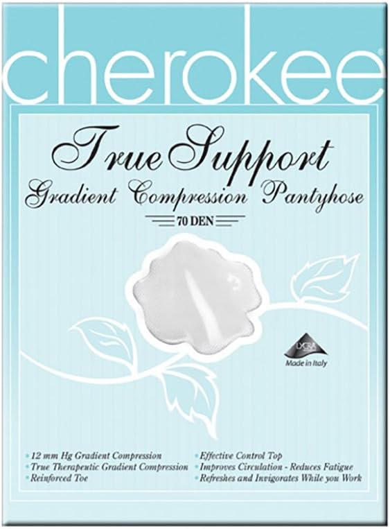 Amazon.com: Cherokee True Support Pantyhose in White MULTI : Clothing ...
