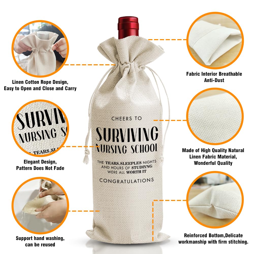 Snapklik.com : DOI-LANEE Nurse Graduation Gift Wine Bag For Women Her ...