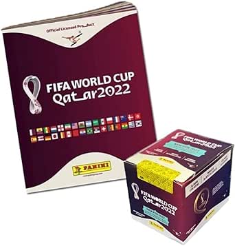 Amazon.com: Panini FIFA World Cup QATAR 2022 ALBUM + BOX (50 Packs, 5 ...