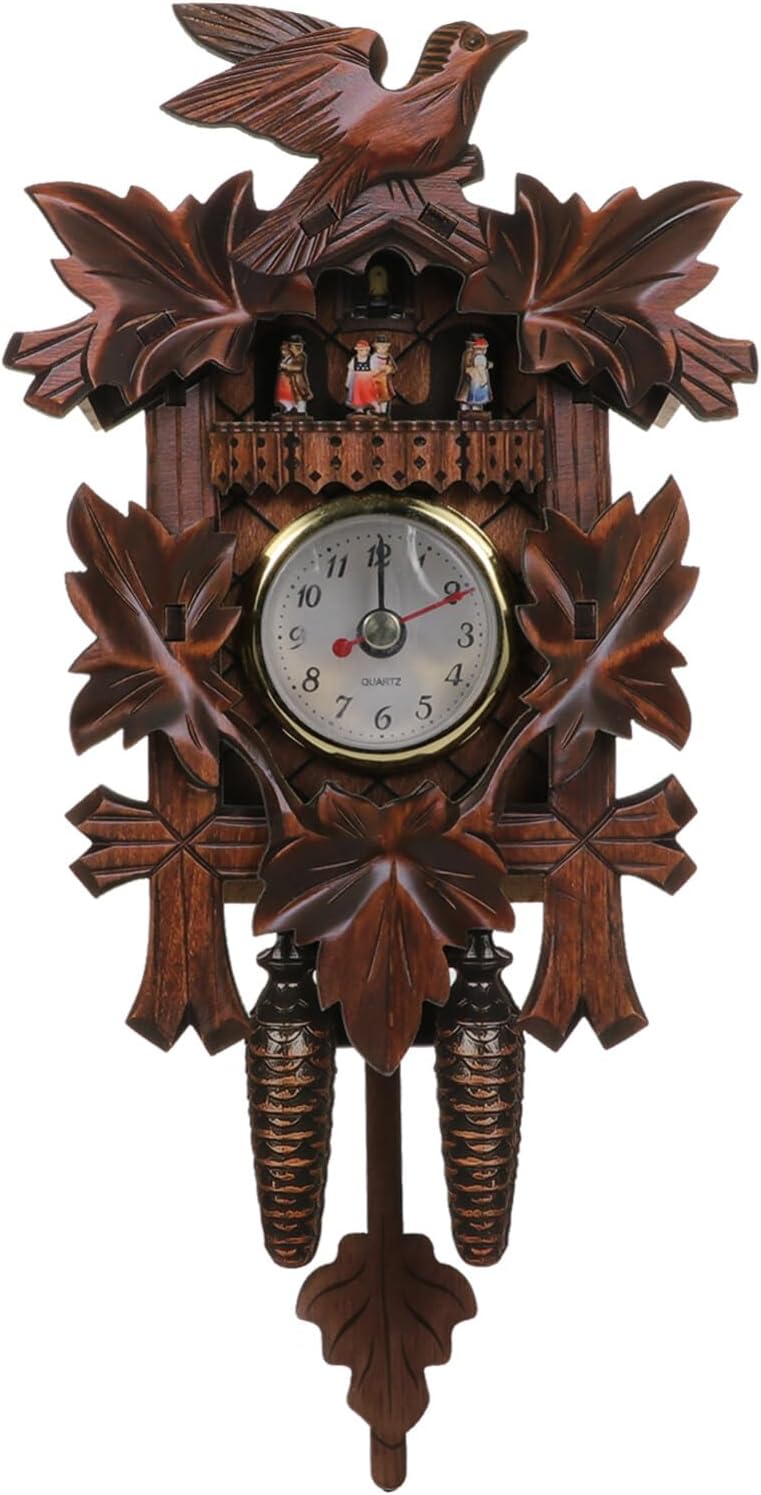 Amazon.com: DECHOUS Wooden Wall Clock Rustic Decor Wall Clock for ...