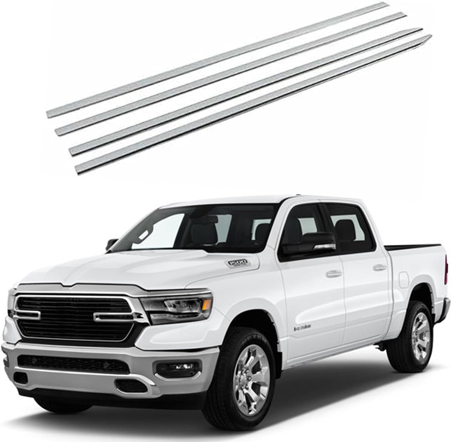 Amazon.com: Chrome Door Body Side Molding Trim Compatible with 2019 ...
