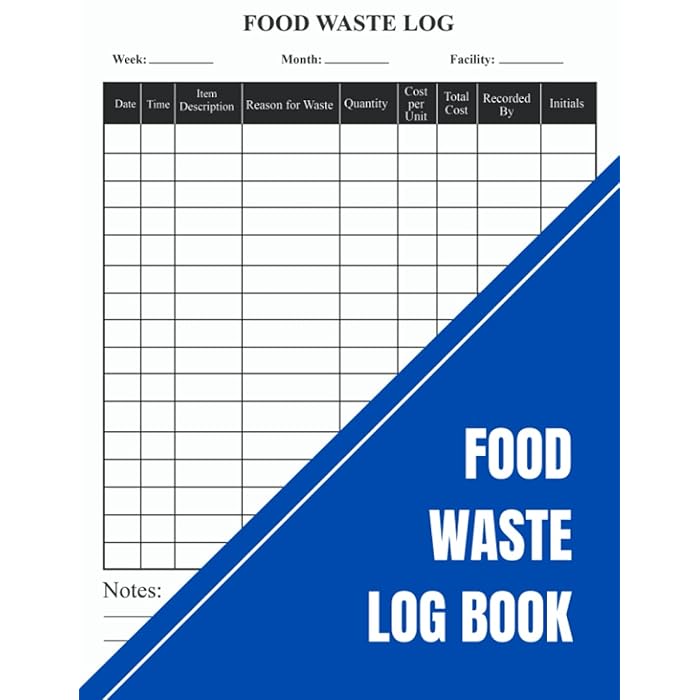Buy Food Waste Log Book: Kitchen Log Book | Food Hygiene Record Book ...