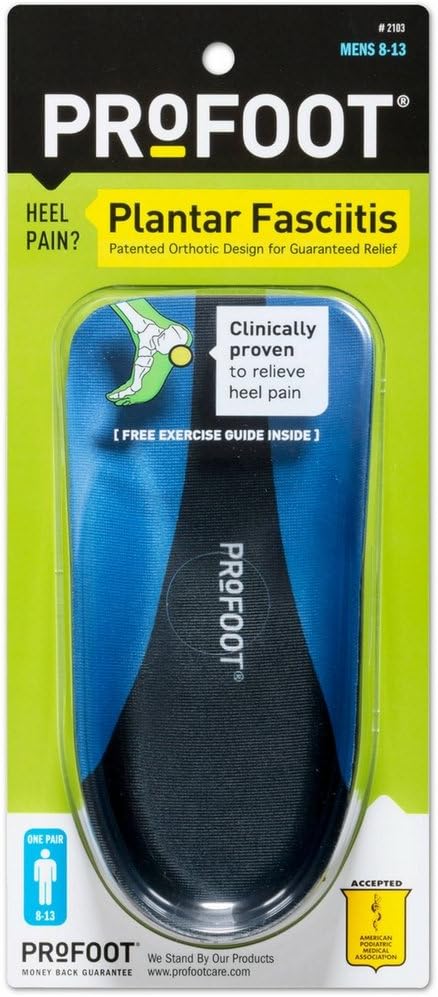 Amazon.com: Profoot Plantar Fasciitis Mens 1 Pair 2 Pack : Health ...