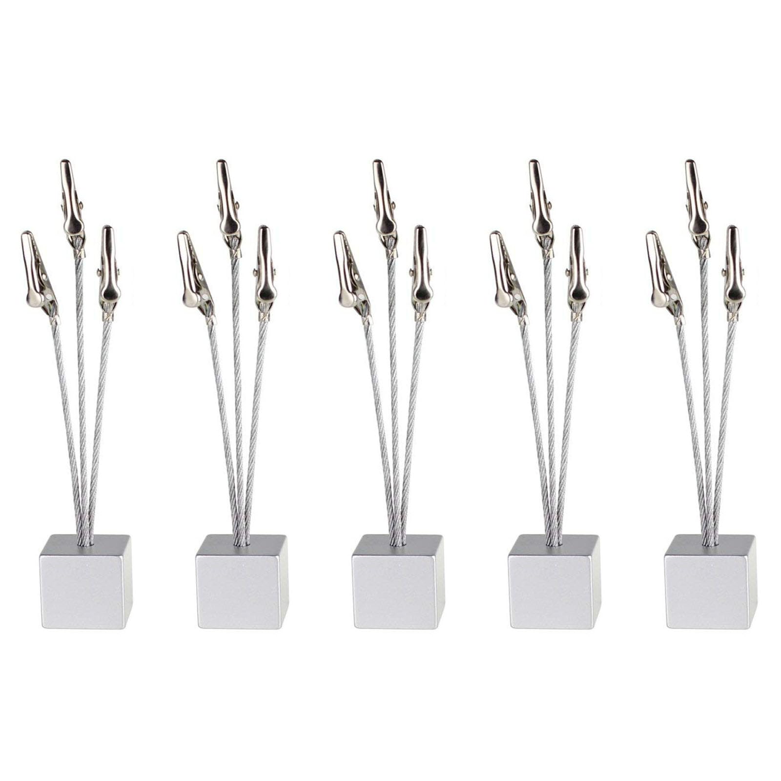 Amazon.com : Pack of 5 Cube Base 3-Branch Tree Style Memo,Photo Clip ...