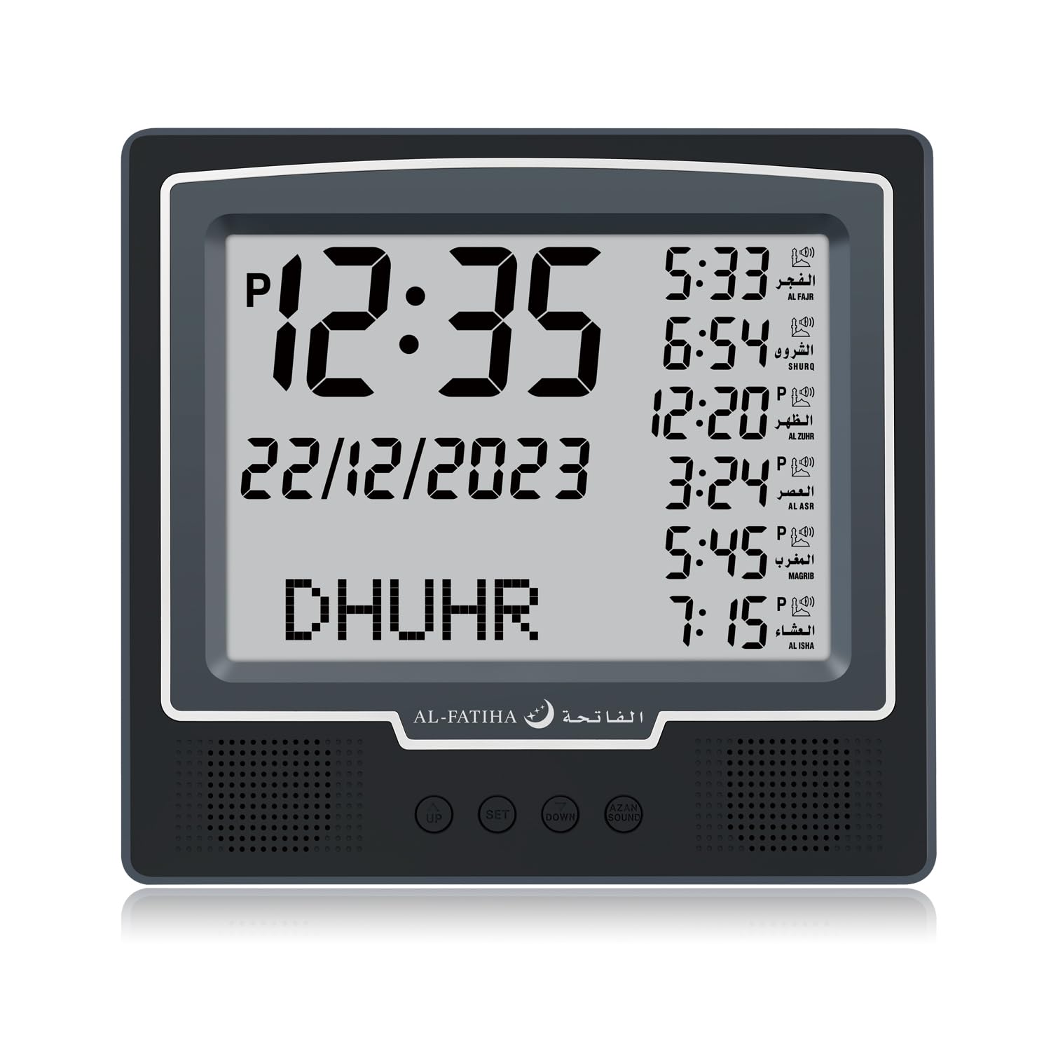 Azan Alarm Table Clock, Automatic Worldwide Digital 8 Azan Prayer ...