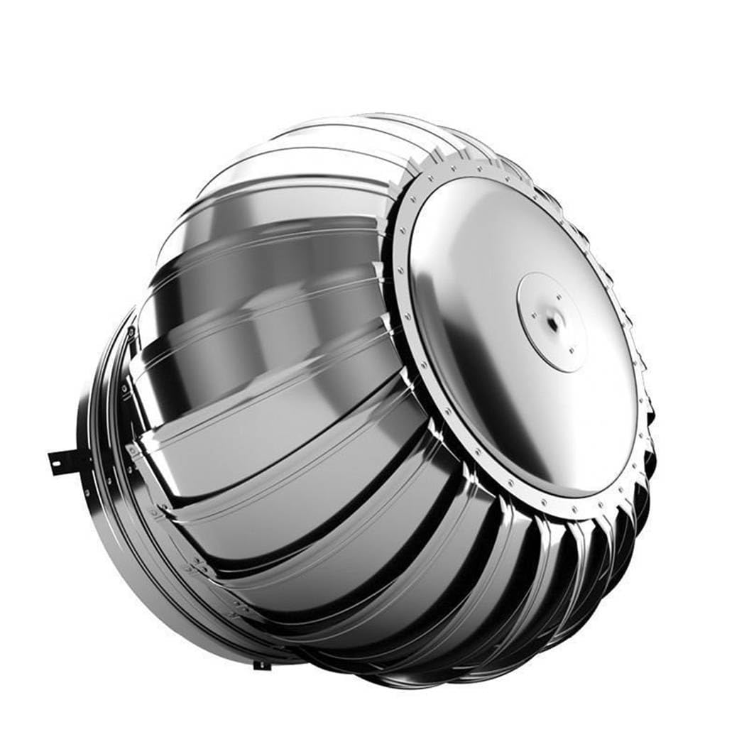 Unpowered Ventilation Fan 11 Inch Wind Turbine Roof Vent - Stainless ...
