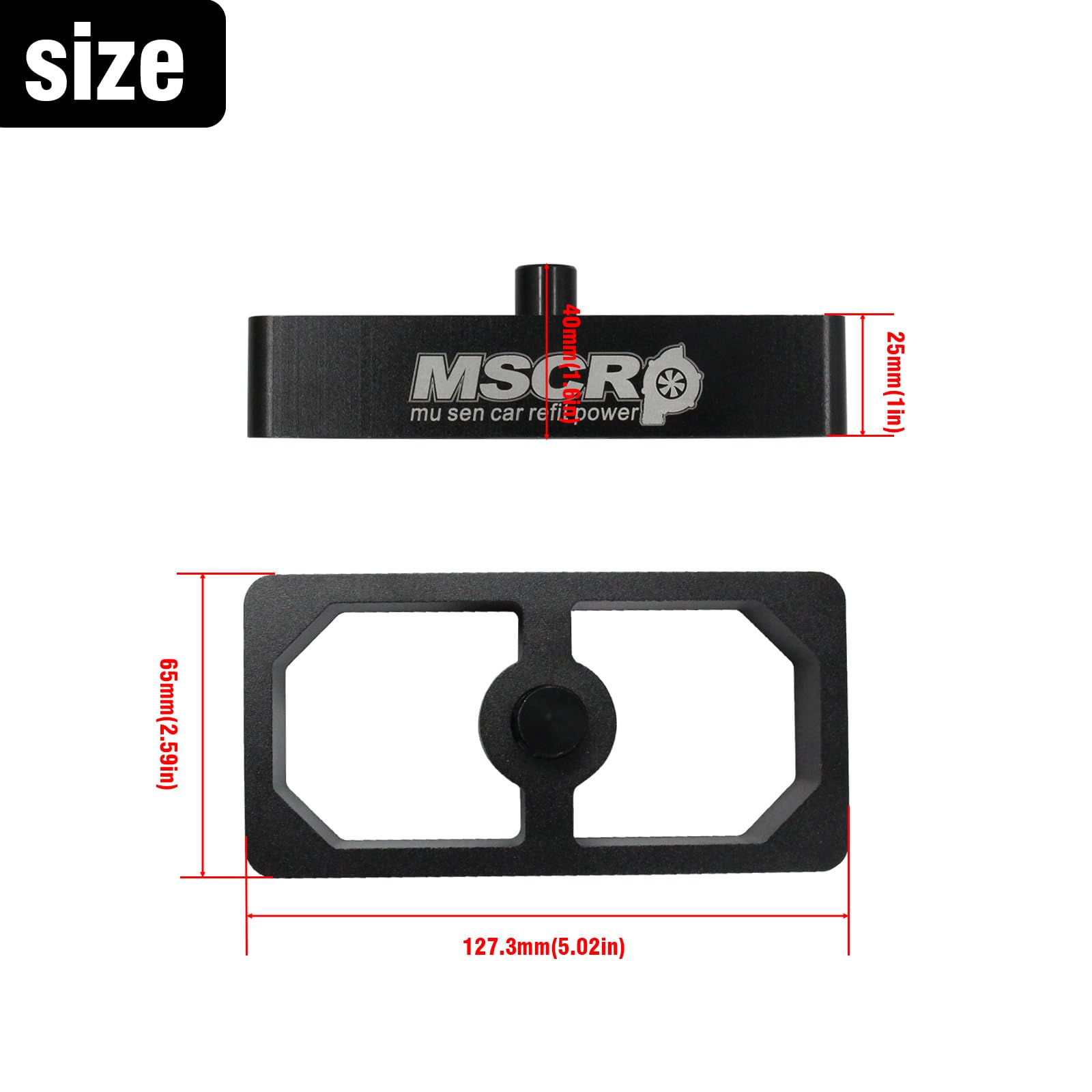 Snapklik.com : Universal Billet Aluminum Leaf Spring Lowering Block Kit