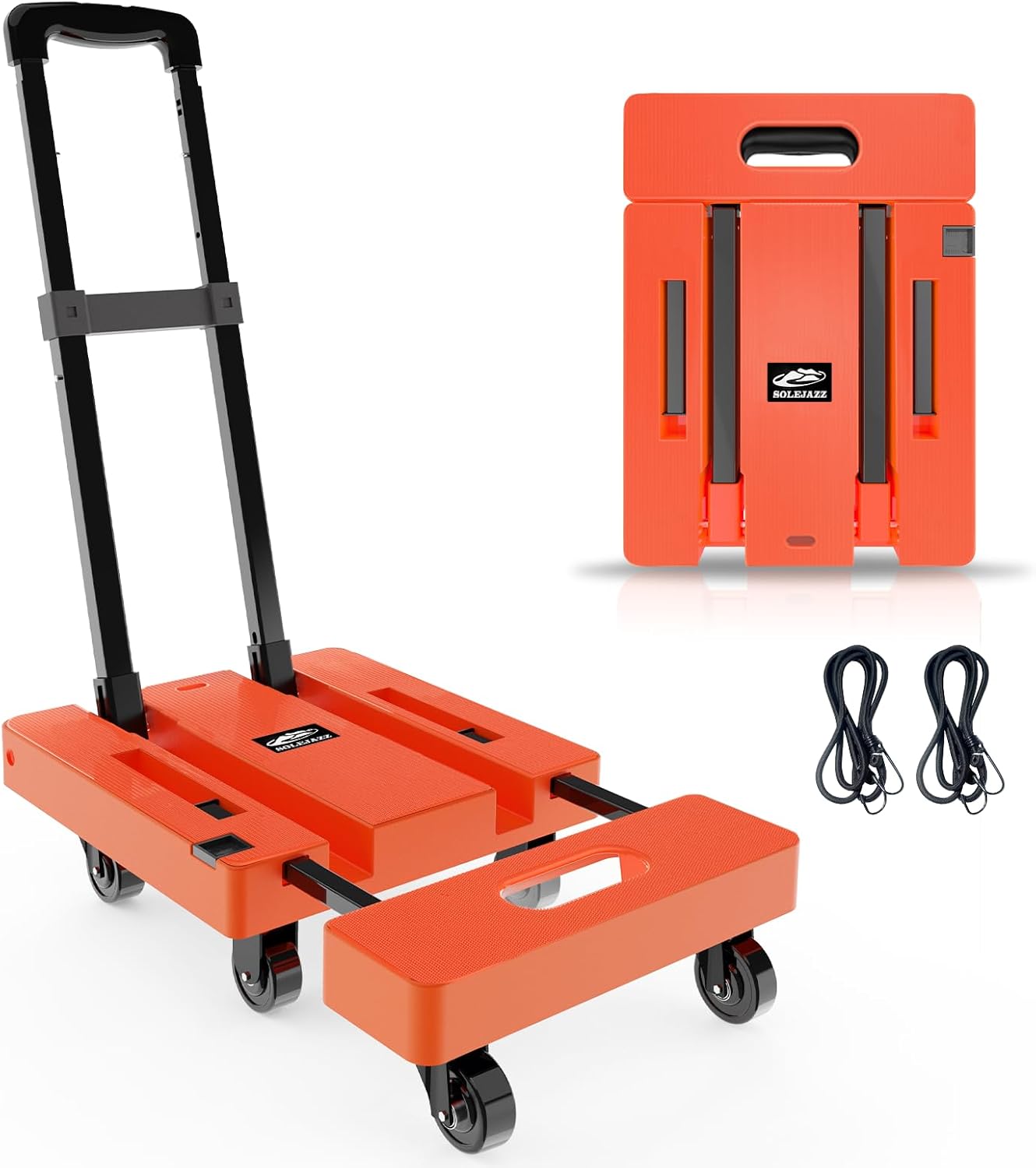 Amazon.com: SOLEJAZZ Folding Hand Truck Dolly, Portable Dolly for ...