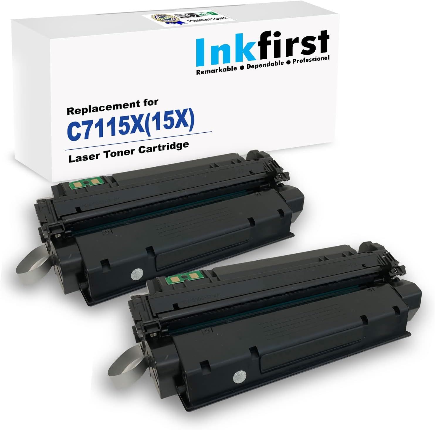 2 Inkfirst Compatible Toner Cartridges Replacement for HP C7115X 15X ...