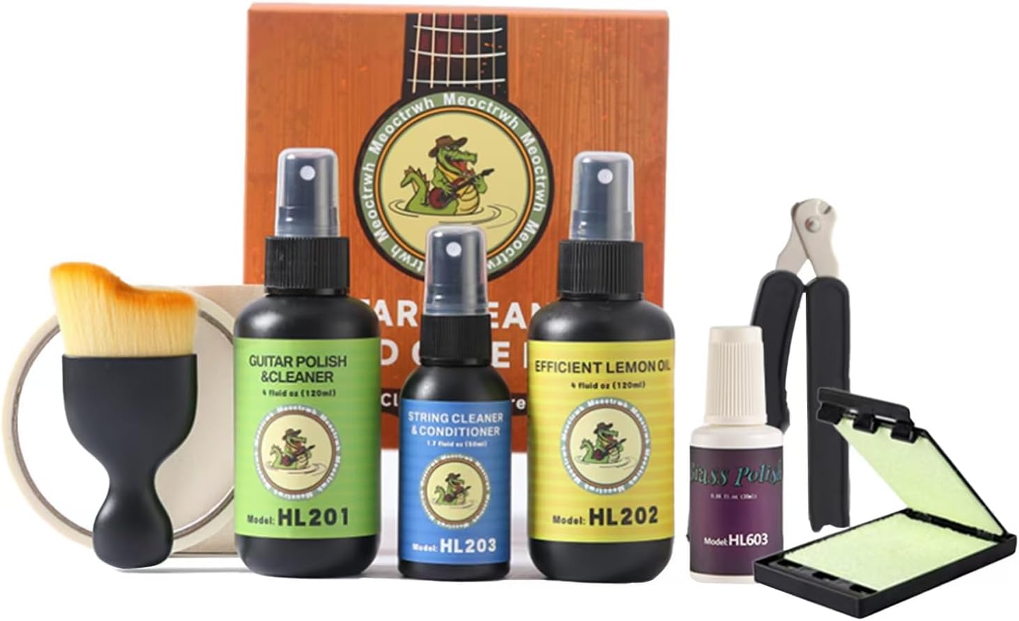 Amazon.com: Meoctrwh Guitar Cleaning Kit, Fretboard Lemon Oil, Polish ...
