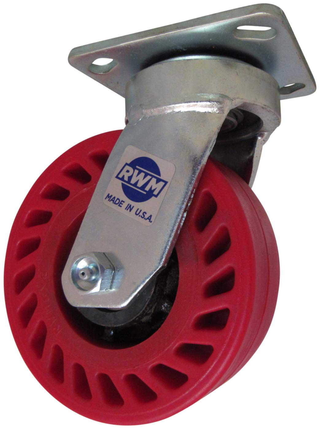 RWM Casters 48-UOR-0620-S 48 Series 7-1/2-Inch High, 6-Inch Omega Wheel ...