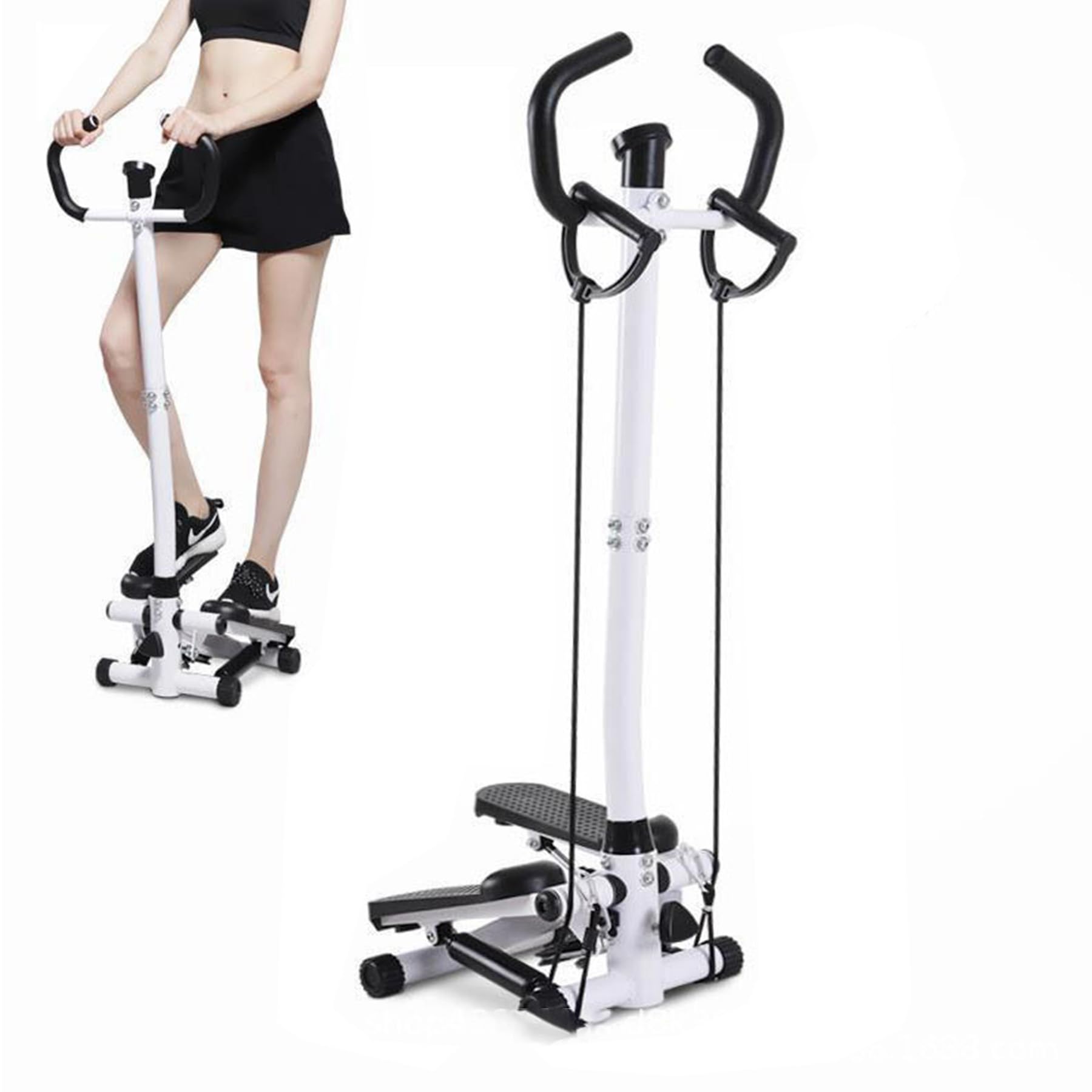 Quiet Hydraulic Stepper Stepper Machine With Resistance Bands - 300 Lb ...