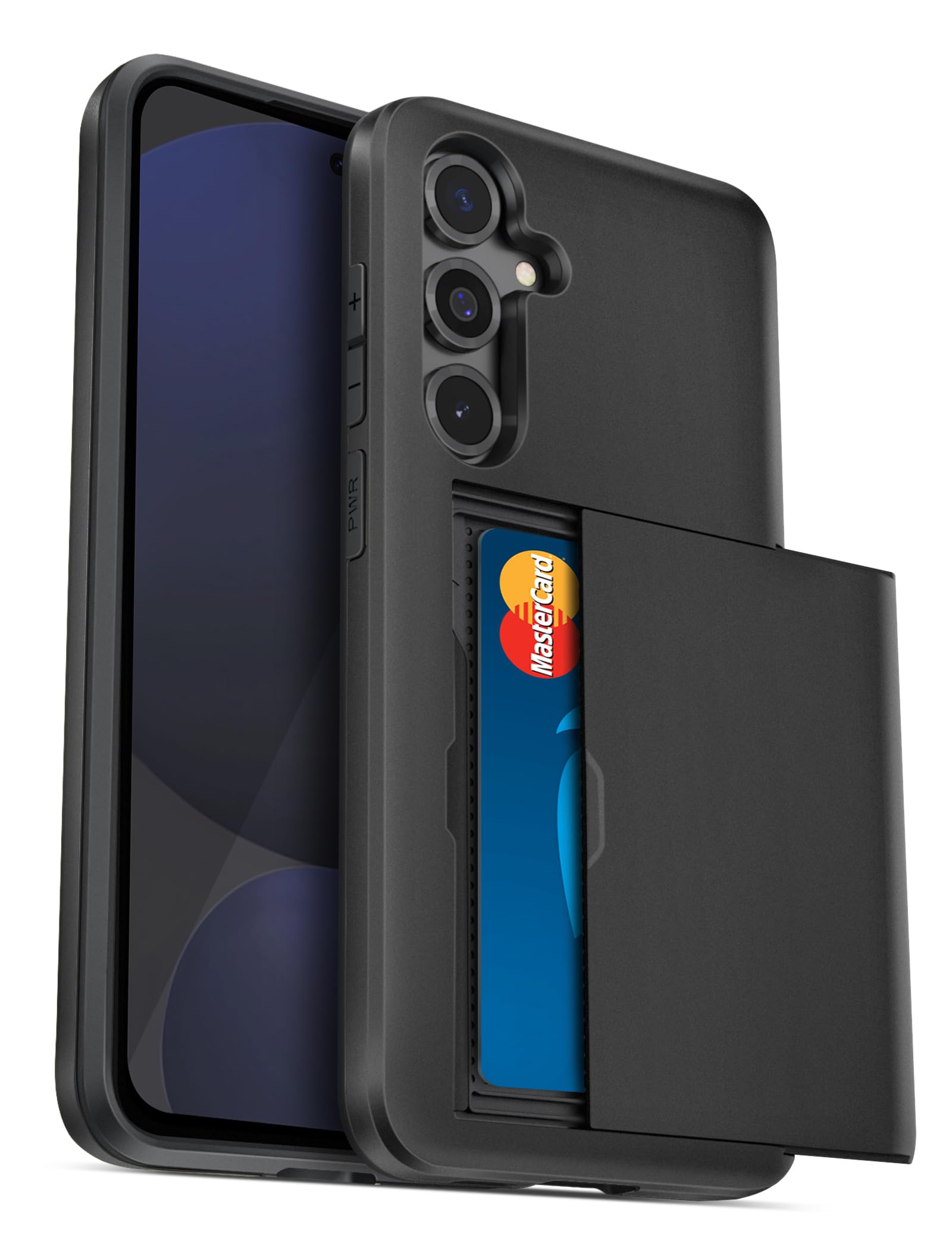 Amazon.com: Jiunai for Samsung Galaxy S24 FE Case Card Holder Wallet 2 Card Slot Hidden Pocket ...