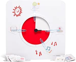 TIME TIMER Visual Timer with Visual Planner, 8 Inch 60 Minute Countdown ...
