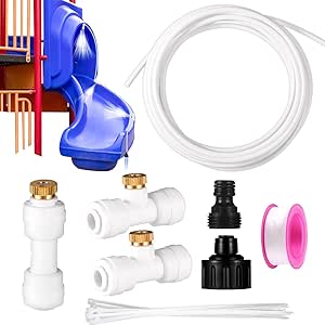 Amazon.com: Pool Slides Water Tubing Kit, 2 Styles Water Slide Spray ...