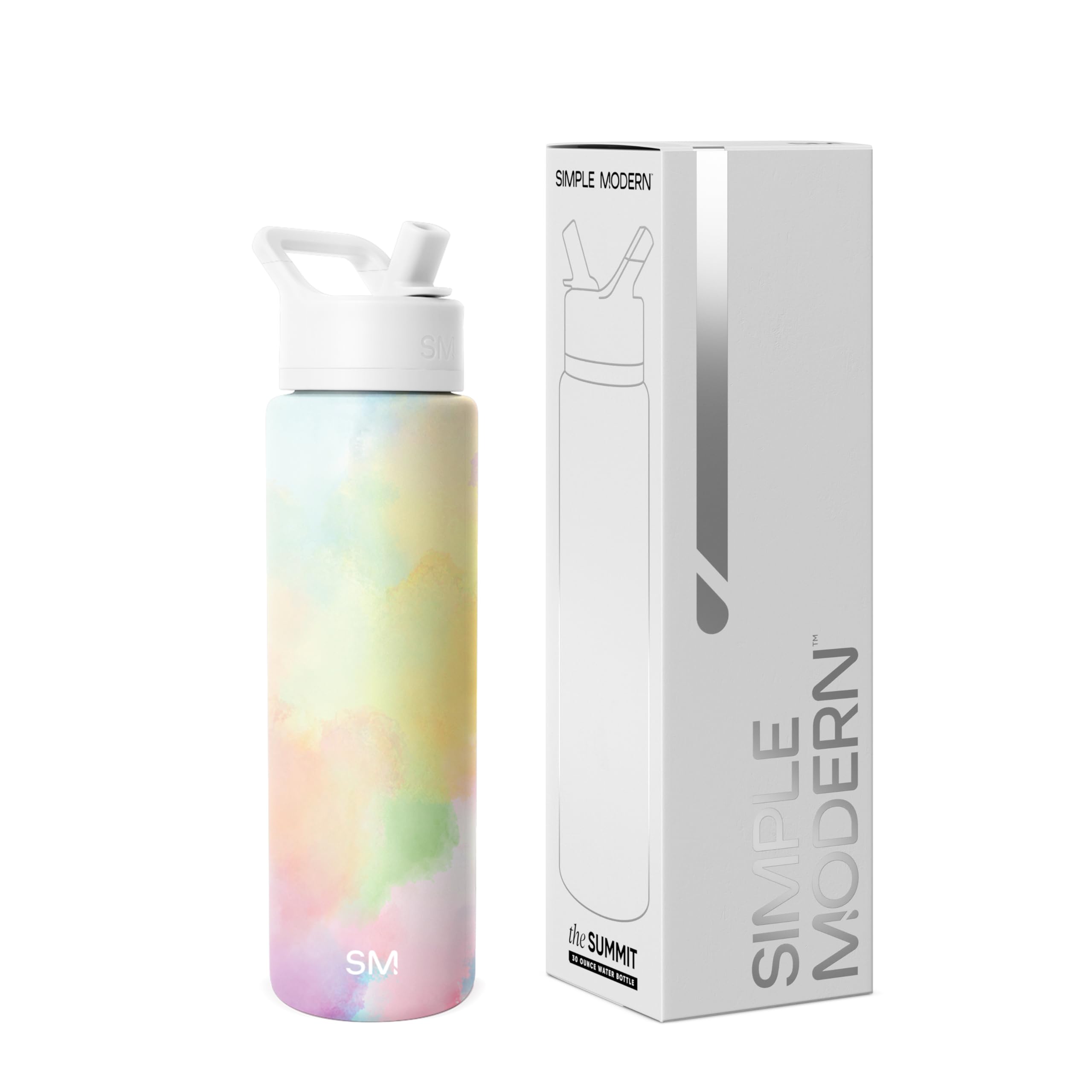 Amazon.com: Simple Modern Water Bottle with Straw Lid | Vacuum ...