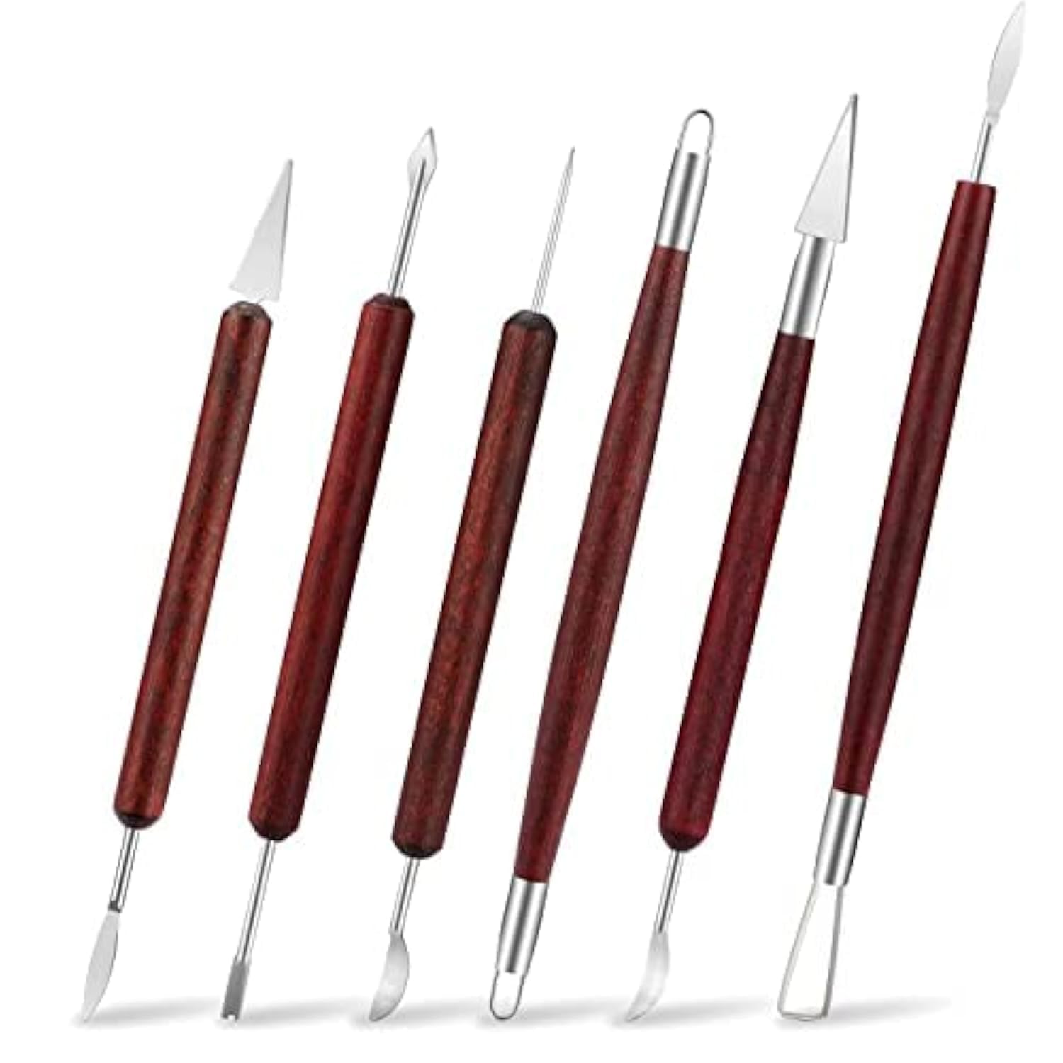 Amazon.com: LINPHCEY 6PCS Clay Sculpting Tools Kit - Easy to Use Double ...