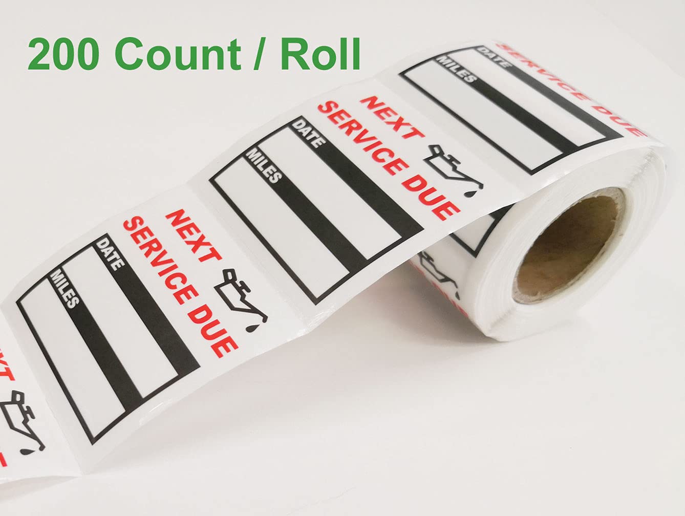 Snapklik.com : 200 Count Clear Oil Change Stickers, 2 X 2 Inches ...