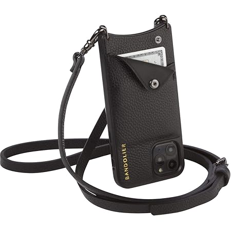 Amazon.com: Bandolier Emma Crossbody Phone Case and Wallet - Black ...