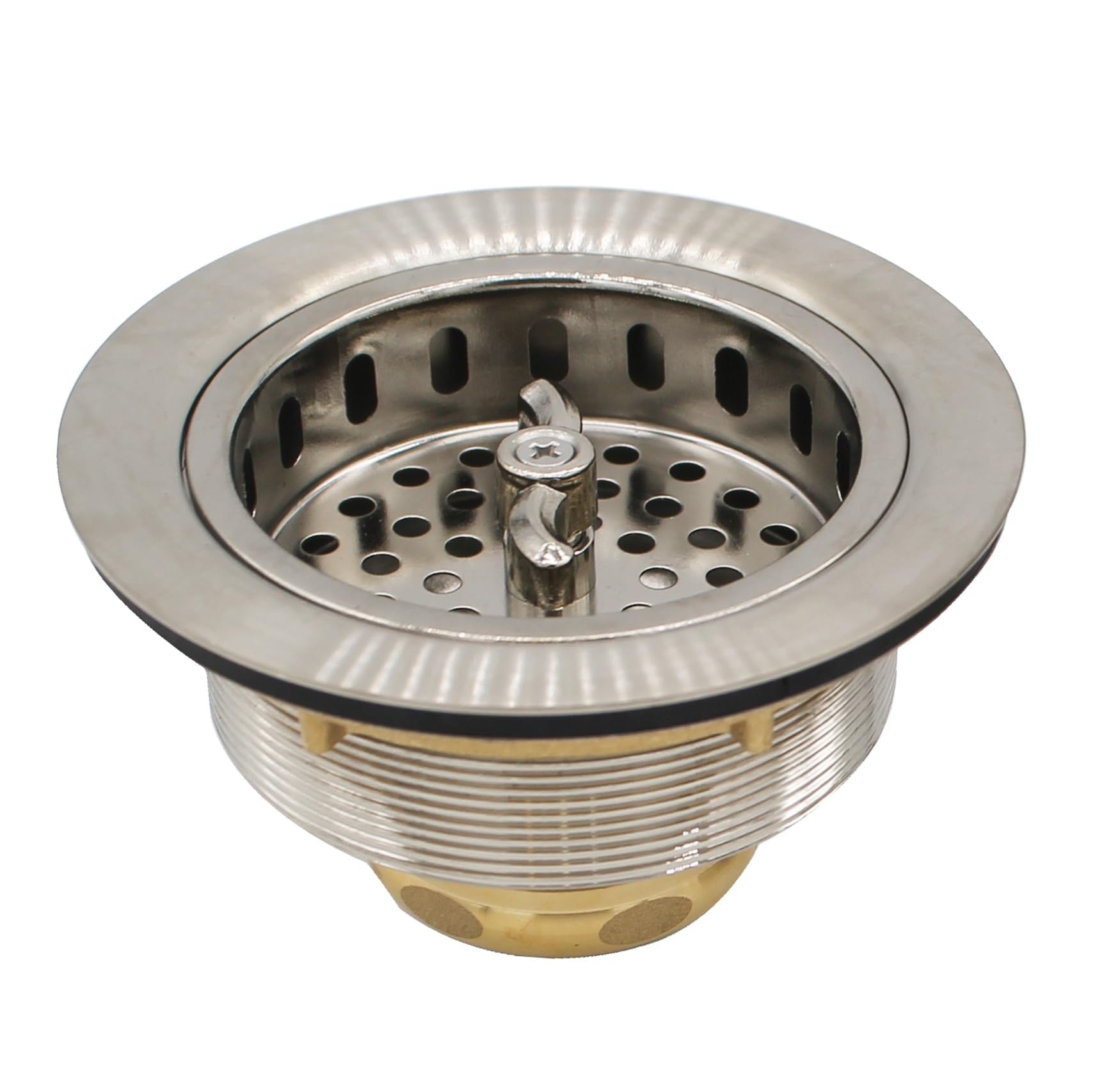 Snapklik.com : Westbrass Wing Nut Style Large Kitchen Sink Basket Strainer