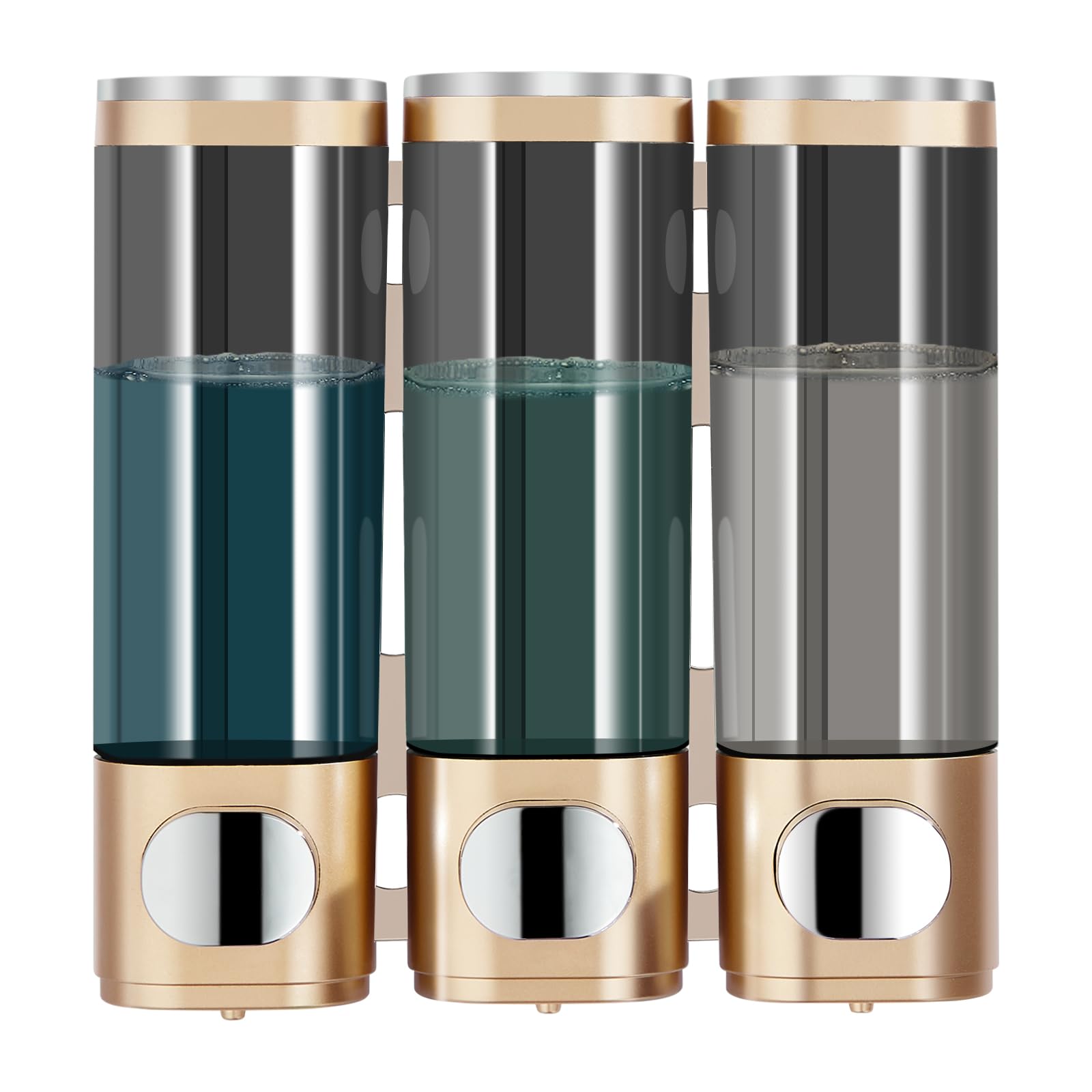 Shampoo and Conditioner Dispenser, Pollock Shower Dispenser 3 Chamber ...