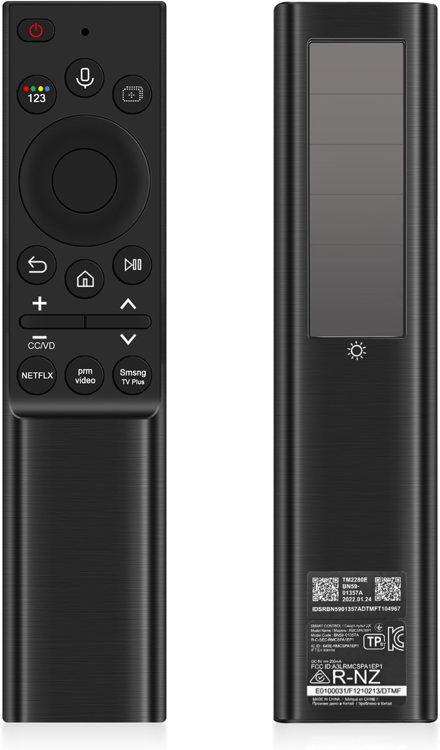 Amazon.com: BN59-01357A Solar Voice Replacement Remote for Samsung ...