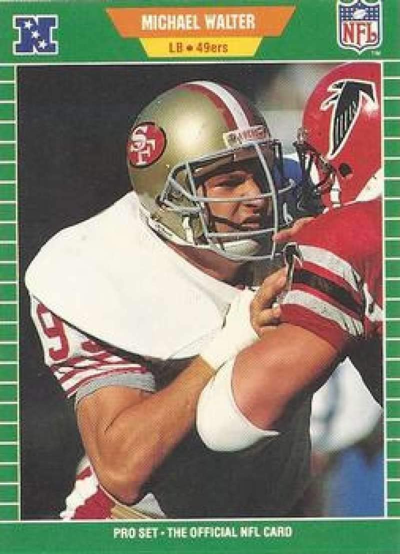 Amazon.com: 1989 Pro Set Football #386 Michael Walter San Francisco ...