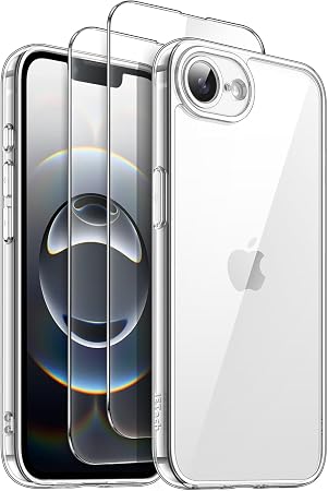 JETech Coque 3 en 1 pour iPhone 17e (2026)/iPhone 16e avec 2 films de ...