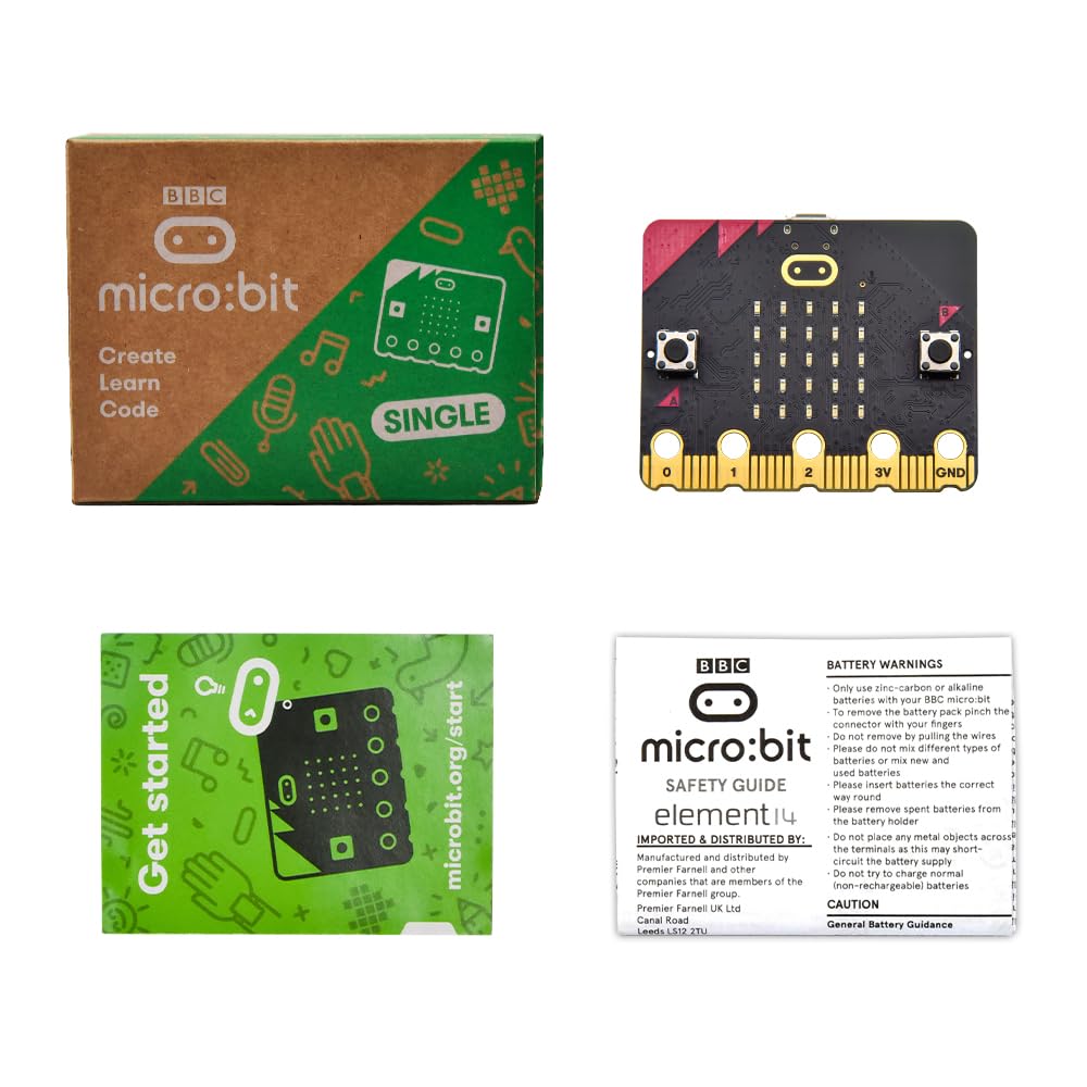 Snapklik.com : KEYESTUDIO Single BBC Micro:bit V22 Board For Microbit V2 Makecode And Python ...