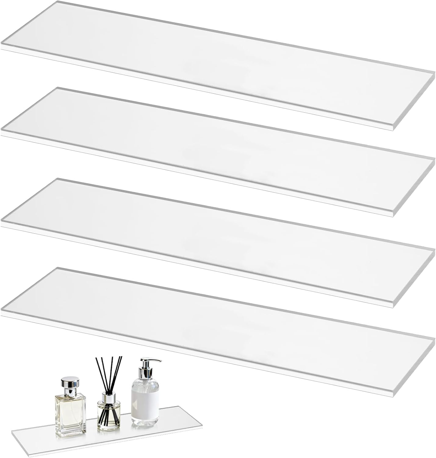 Amazon.com: Wenceda 4 Packs Acrylic Medicine Shelves 13 Inches Medicine ...