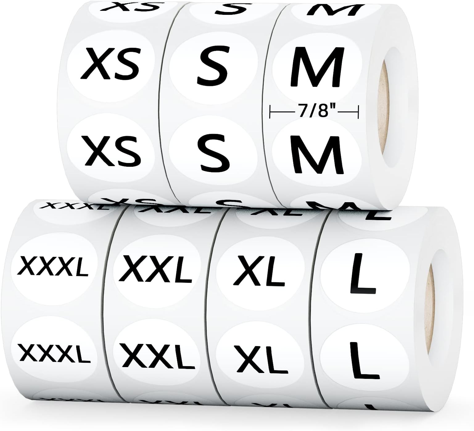 Amazon.com : DERAYEE 4200 Pcs Clothing Size Round Stickers, 1/2” Labels ...