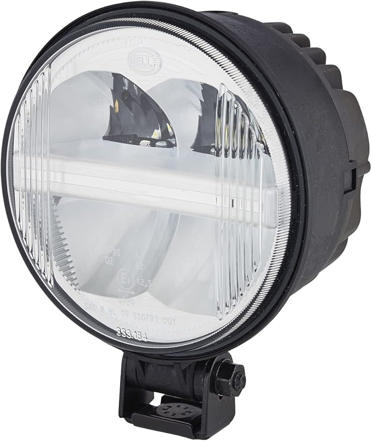 HELLA LED Scheinwerfer - M133 - 12V - ECE/SAE - glasklare Streuscheibe - transparent - Stecker ...