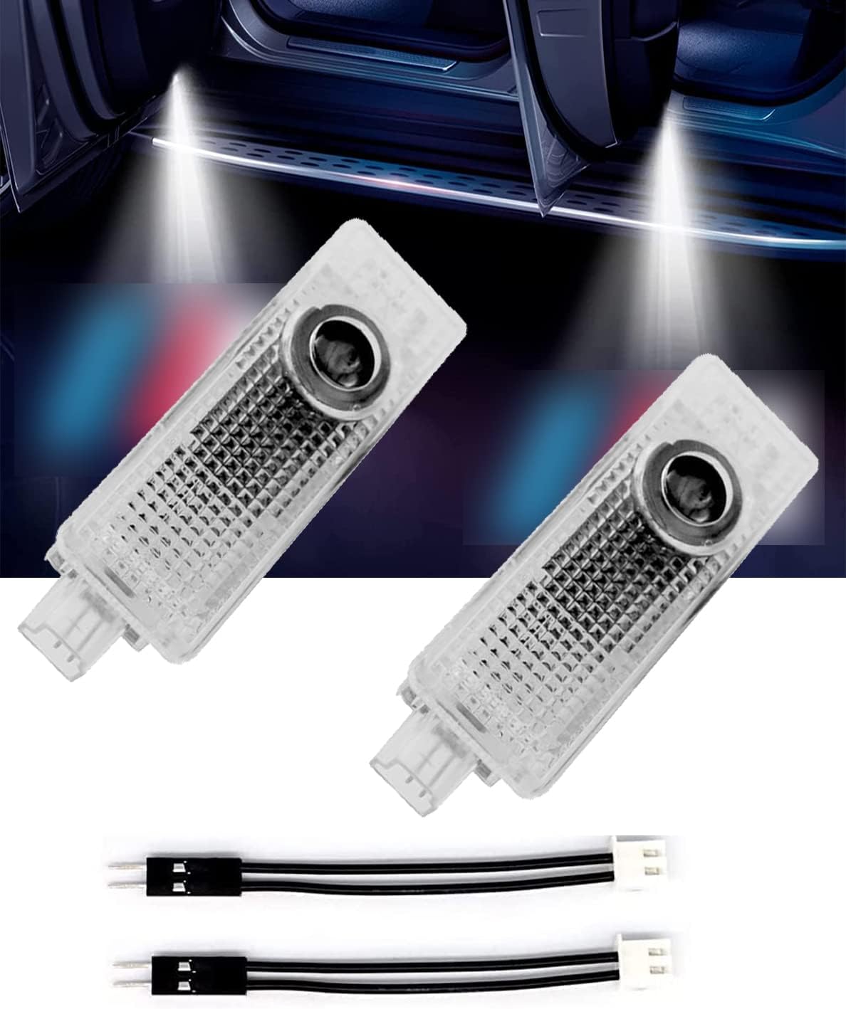 Skmuvhys 2 STÜCK LED-Willkommenslicht HD-Türprojektor Original LED ...