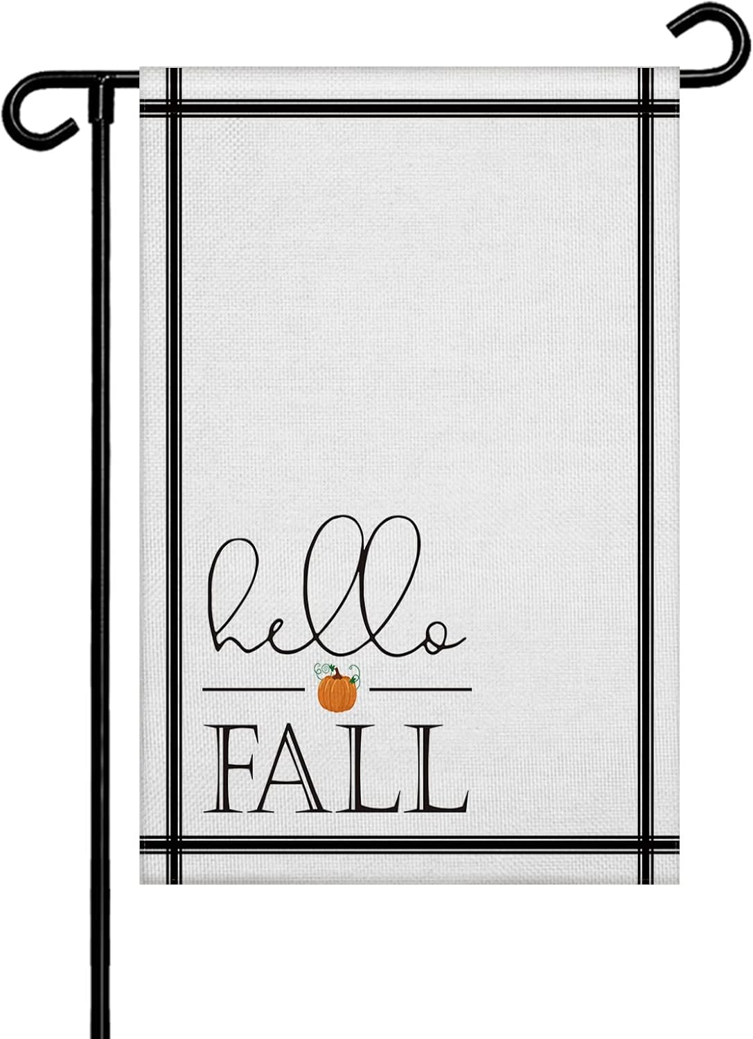 Amazon.com : Garden Flag 28x40 Inch, Hello Fall Thanksgiving Pumpkin ...