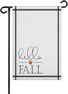 Amazon.com : Hello Fall Garden Flag 28x40 Inch Double Sided Spring ...