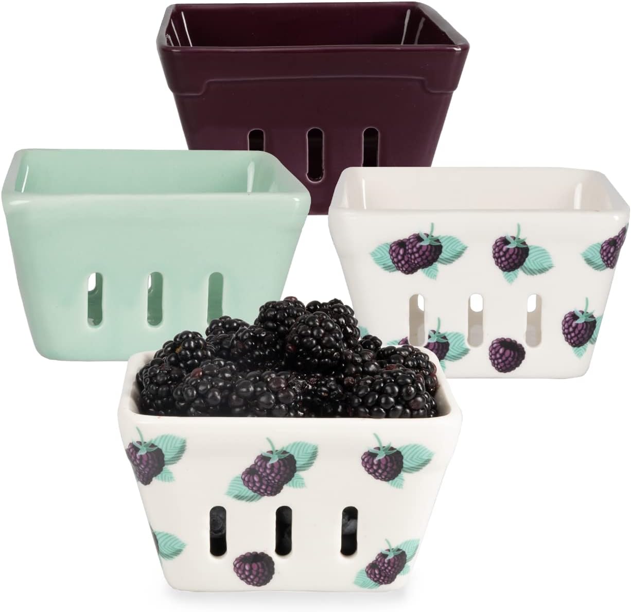 Amazon.com: Crutello Ceramic Berry Basket, Standard Capacity, Cottage ...