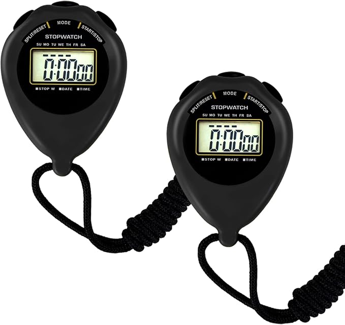 Amazon.com: Stopwatch Sport Timer, 2 Pack Large Display Digital ...
