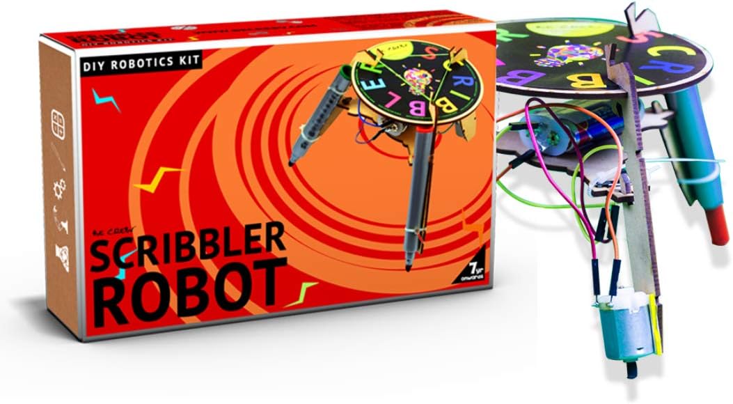Buy STEM Electronics Robotic Be Cre8v Scribbler Bot DIY Educational ...