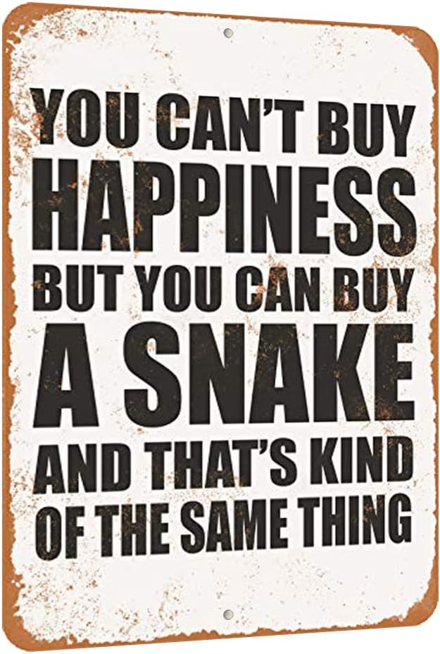Amazon.com: Venicor Snake Sign Decor - 8 x 12 Inches - Aluminum - Pet ...