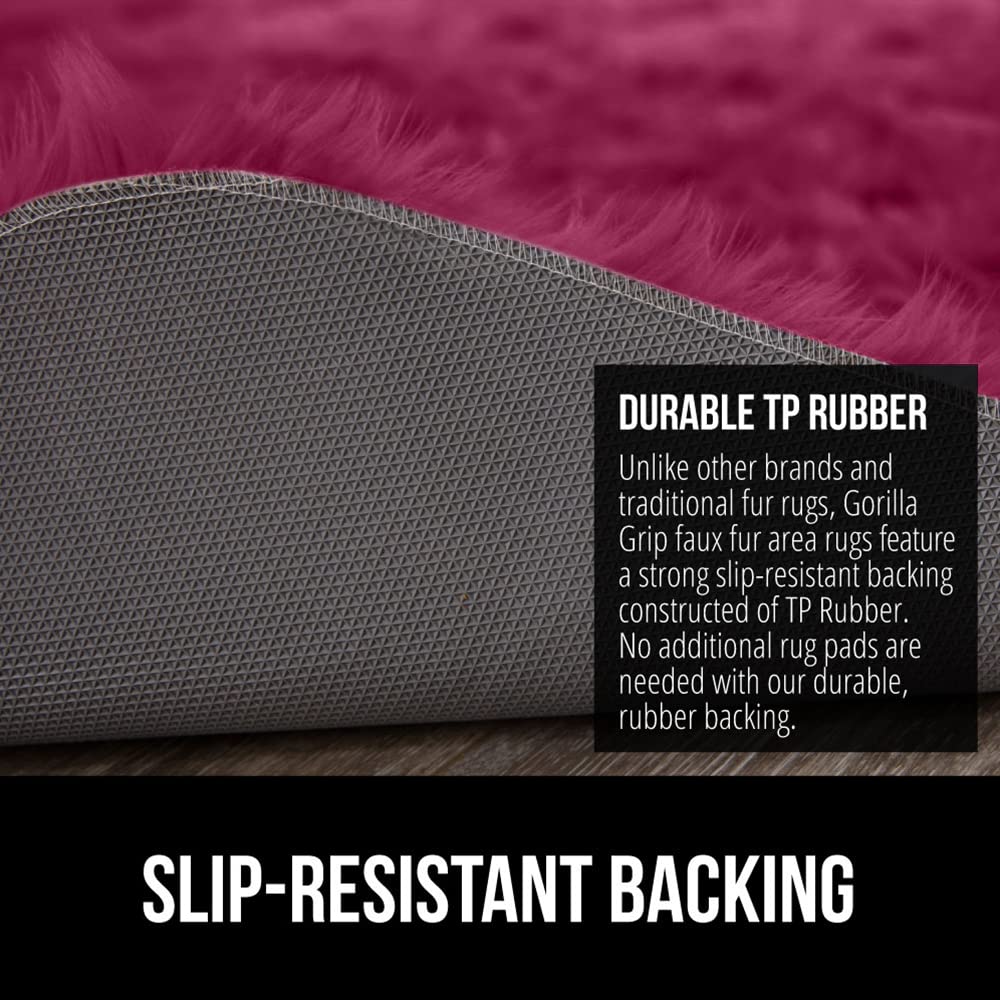 Snapklik.com : Fluffy Faux Fur Rug, Machine Washable Soft Furry Area ...