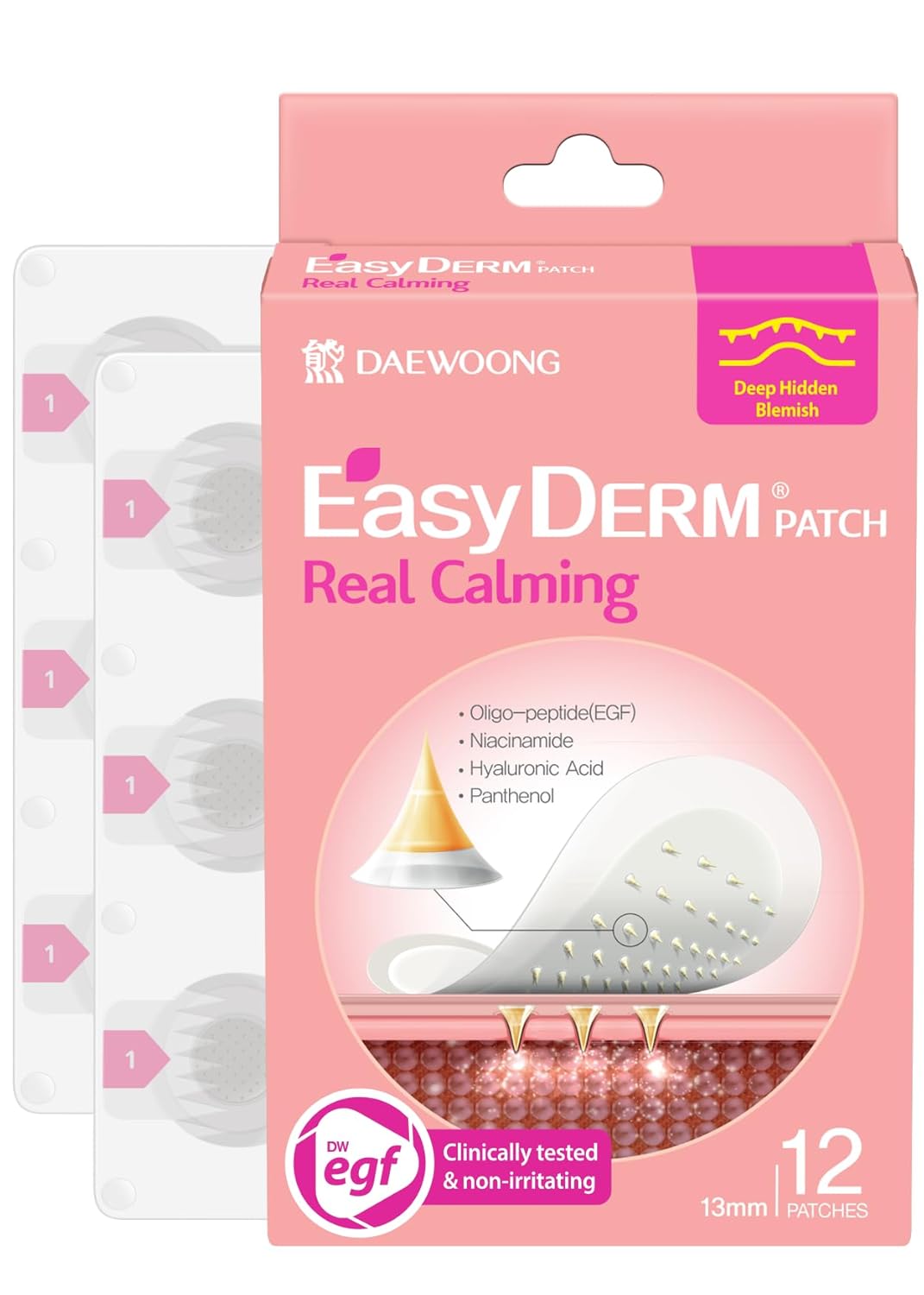 Amazon.com: Easyderm Real Calming Patch Microdart PImple Patches, Clear ...