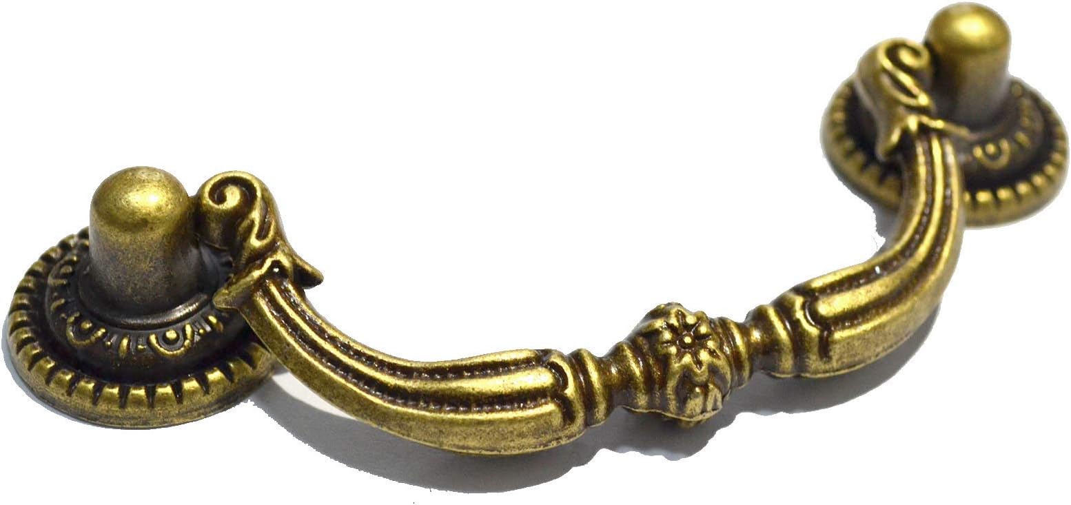 4 Pcs Vintage Ring Pulls Bronze Drawer Handles Antique Knobs Decorative ...