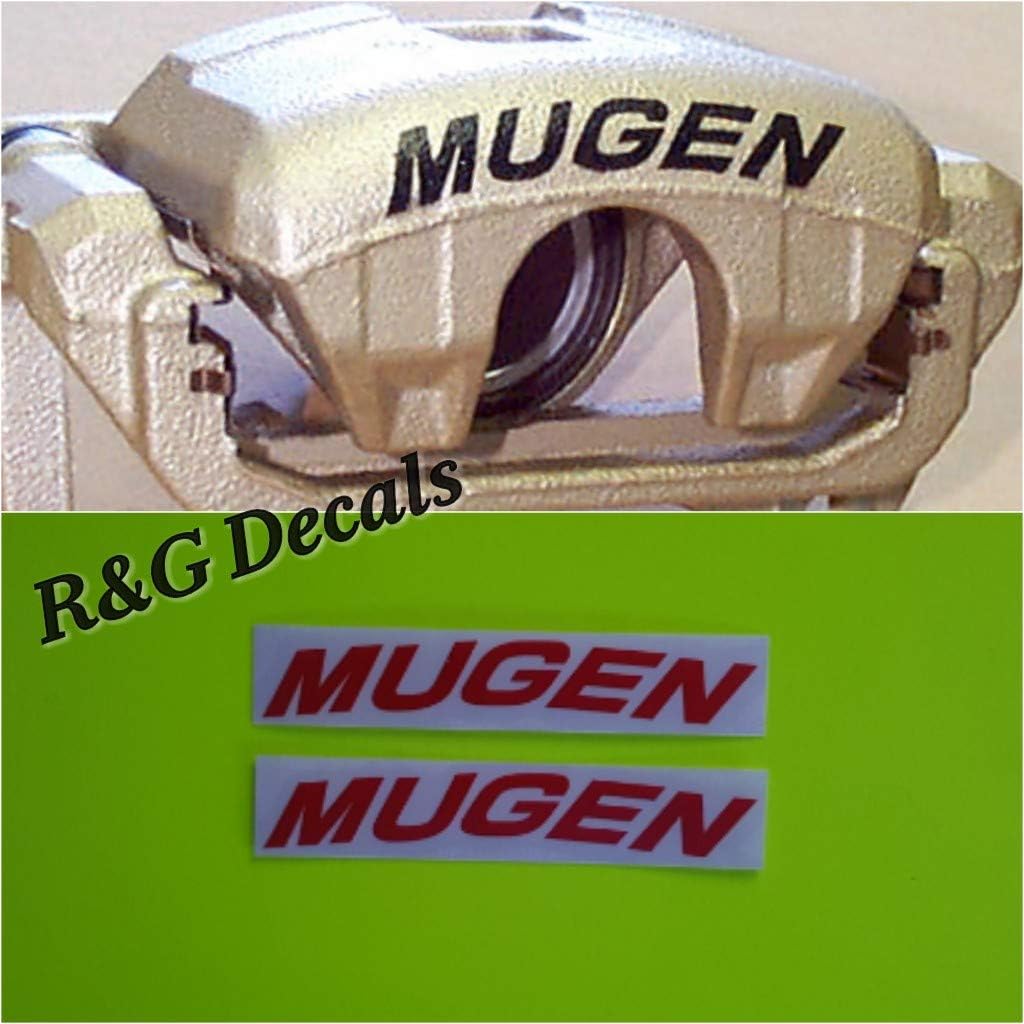 Amazon.com: R&G MUGEN Brake Caliper HIGH Temp Decal Sticker Set of 2 ...