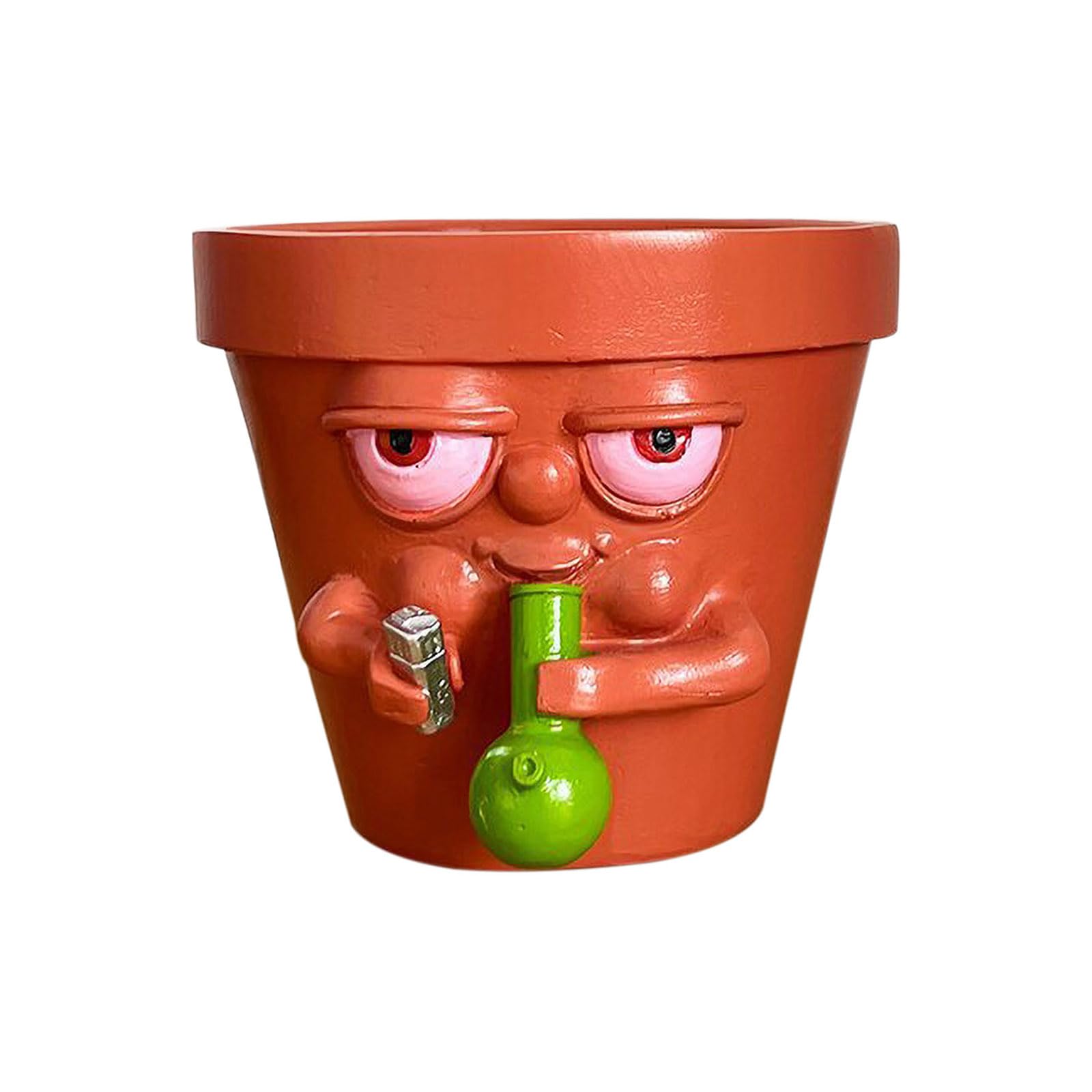 Amazon.com : Funny Smoking Planter Pot, Pot Smoking Pot Planter For ...