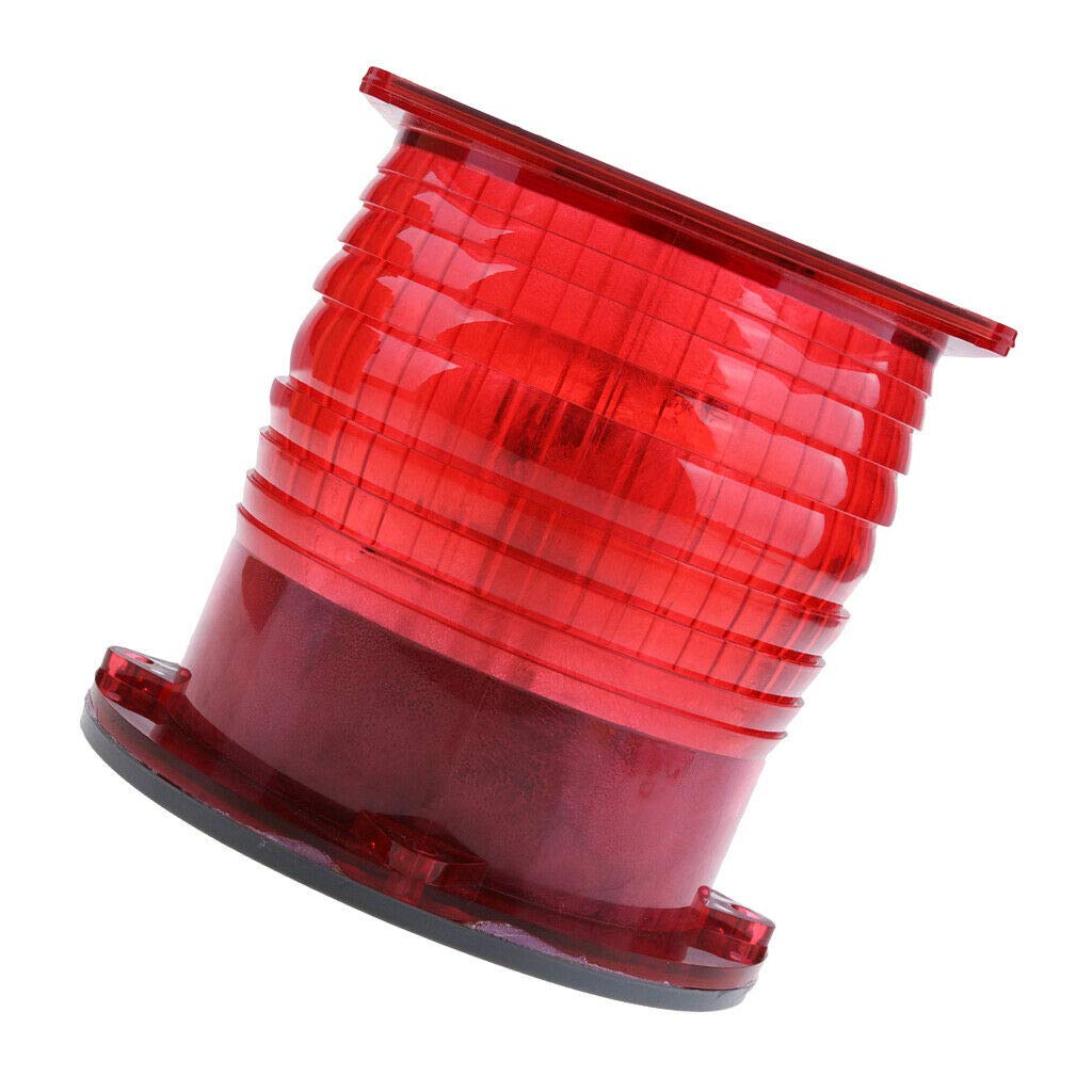 Buy ELECTROPRIME Marine Solar Warning Light - RED LED Marine Dock Barge ...