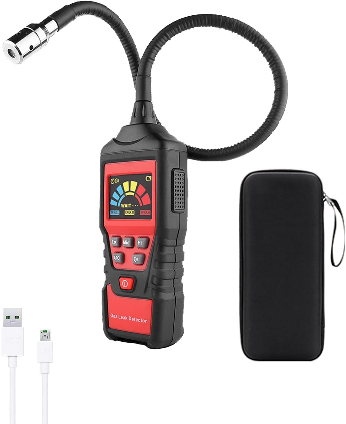 Gas Leak Detector,HT601B+ Professional Natural Gas Detector with ...