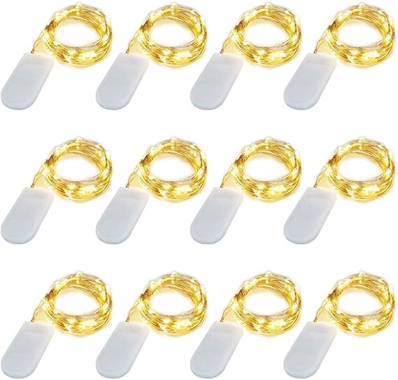 Amazon.com: LIIDA LED Fairy String Lights, 12-Pack 20 Micro Lights On ...
